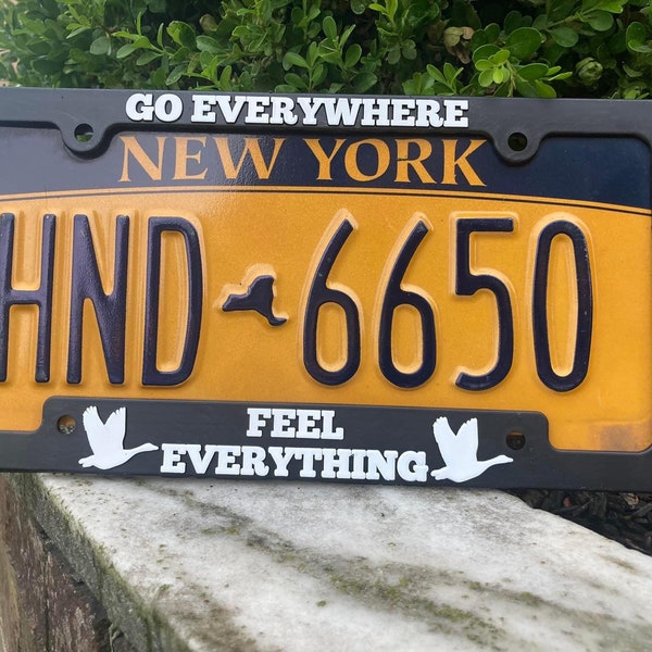 Goose License Plate Frame - Etsy