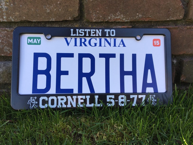 Grateful Dead License Plate Frame / Cornell / 5-8-77 | Etsy