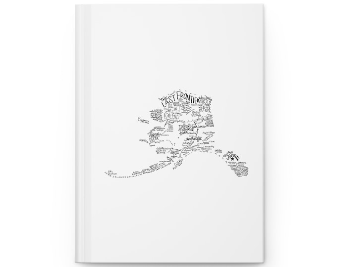 Alaska Notebook, Blank Journal, the Last Frontier, State Symbols ...