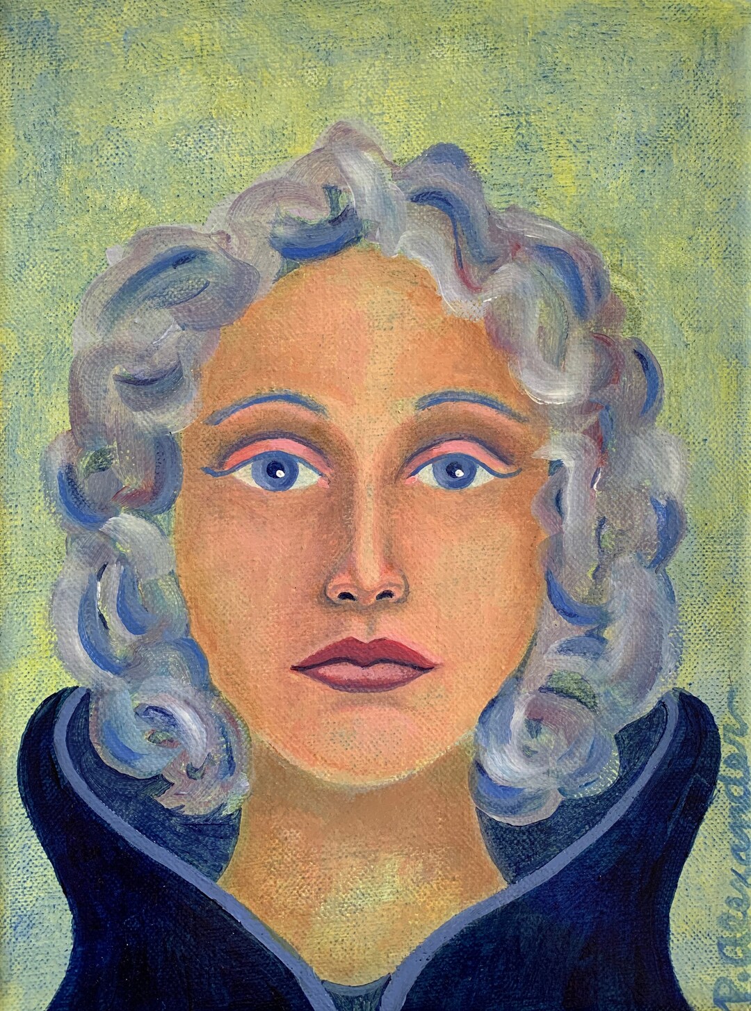 Original Acrylic Painting: "wise Woman" Intuitive Portrait - Etsy