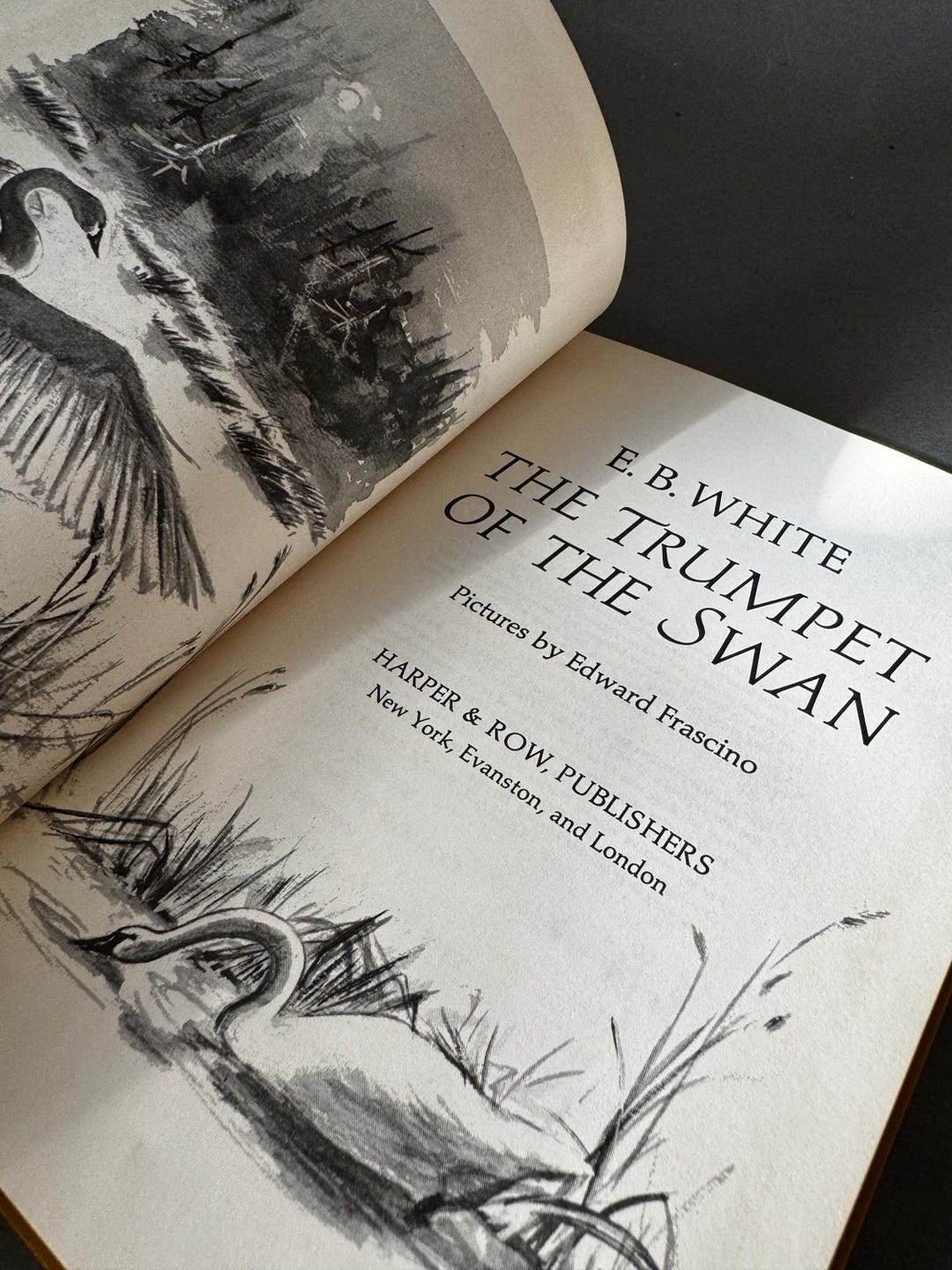 E. B. White • Trumpet of the Swan • Vintage Book • - Etsy