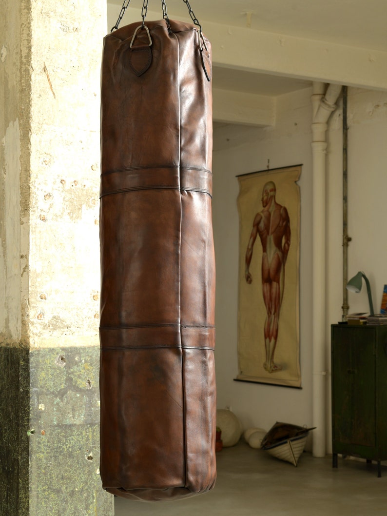 Pro Vintage Leather Kickboxing Bag 1.5m - Brown - Etsy