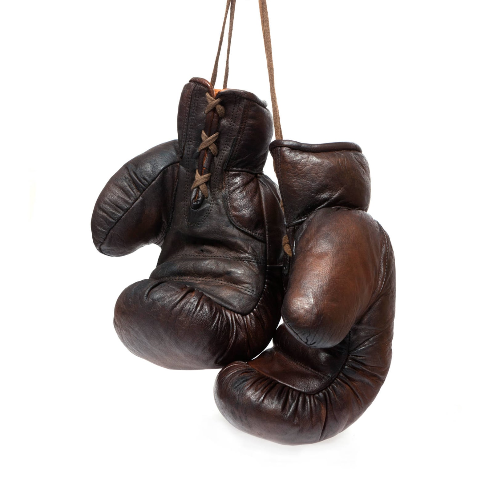 Gants de boxe vintage en cuir Marron | Etsy