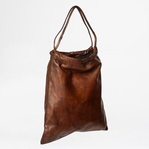 Leather 2-way Bag - Brown - Etsy