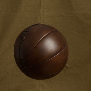 Vintage Leather Basketball - Etsy