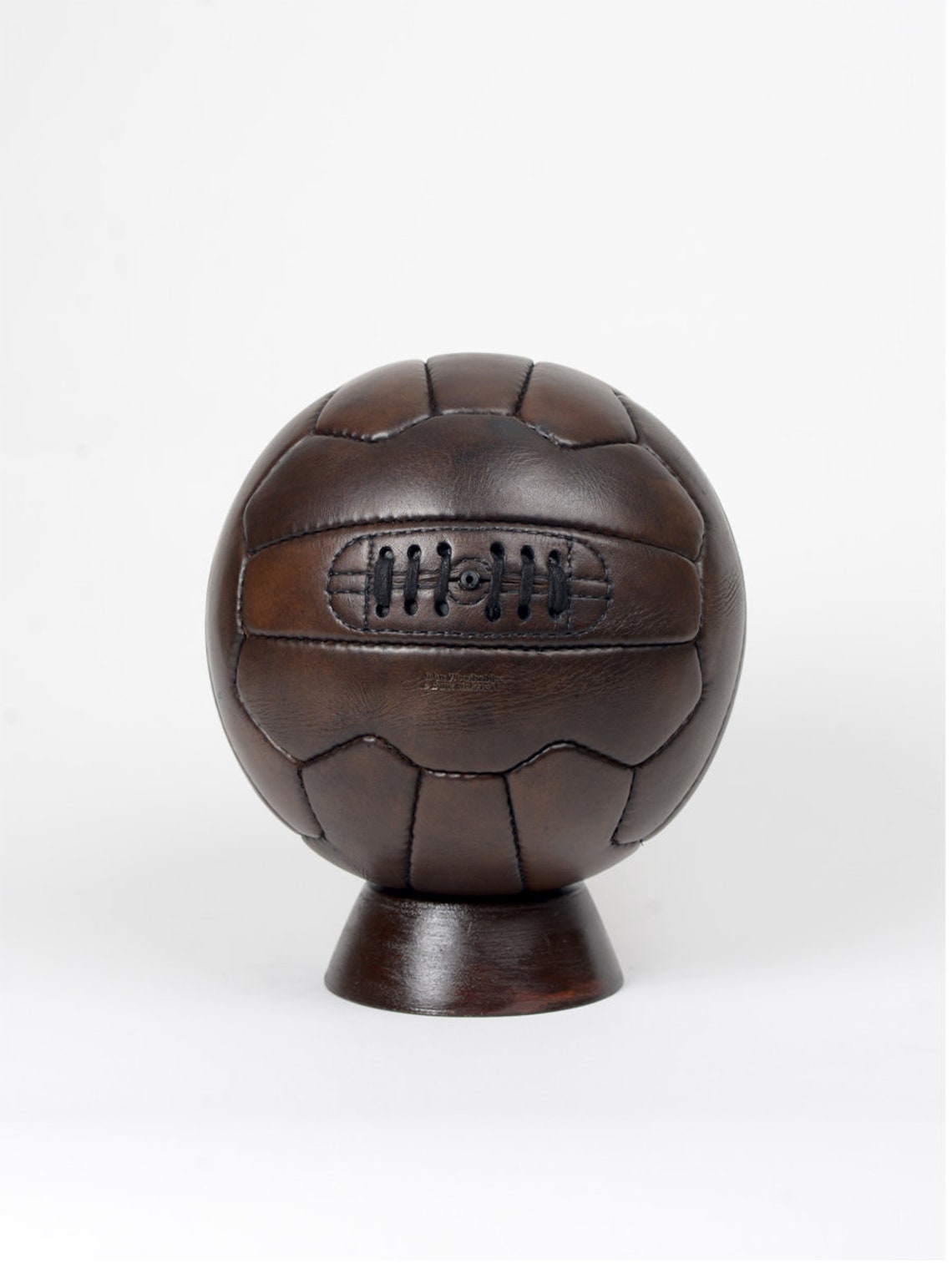 Vintage Leather 1950s Soccer Ball - Etsy