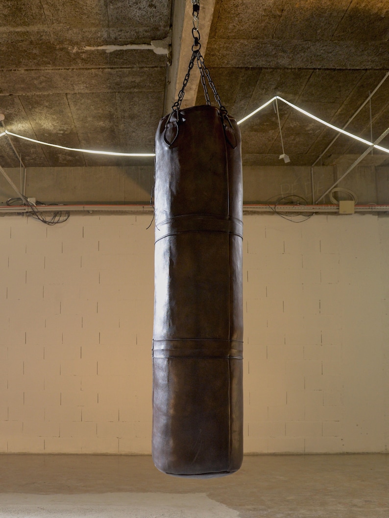 Pro Vintage Leather Kickboxing Bag 1.5m - Brown - Etsy