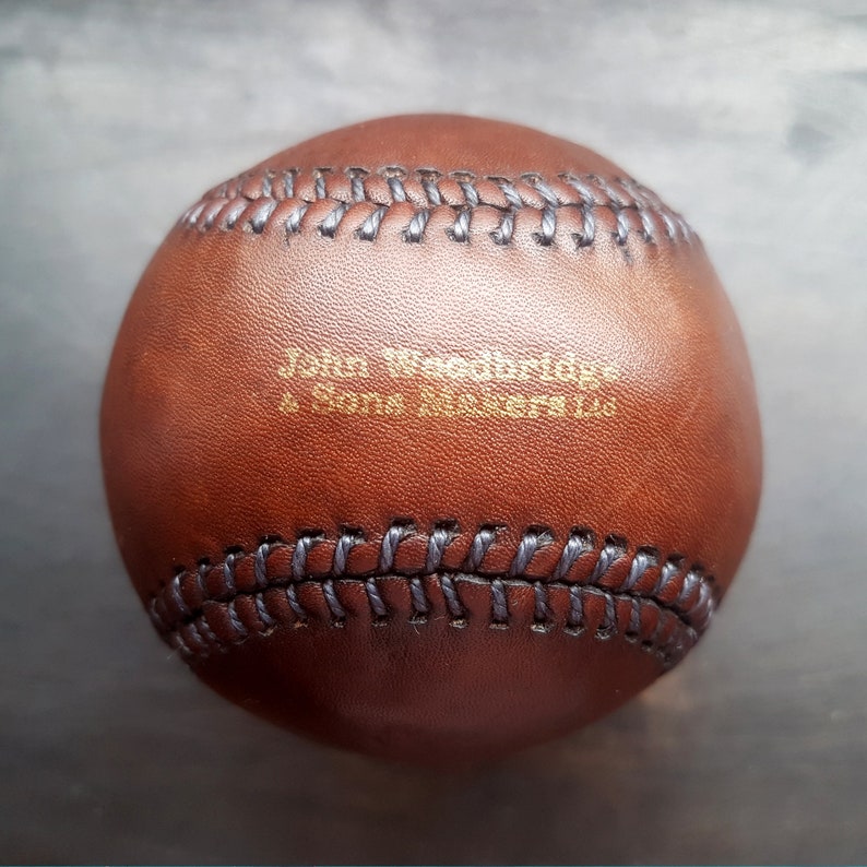 Vintage Leather Baseball - Etsy