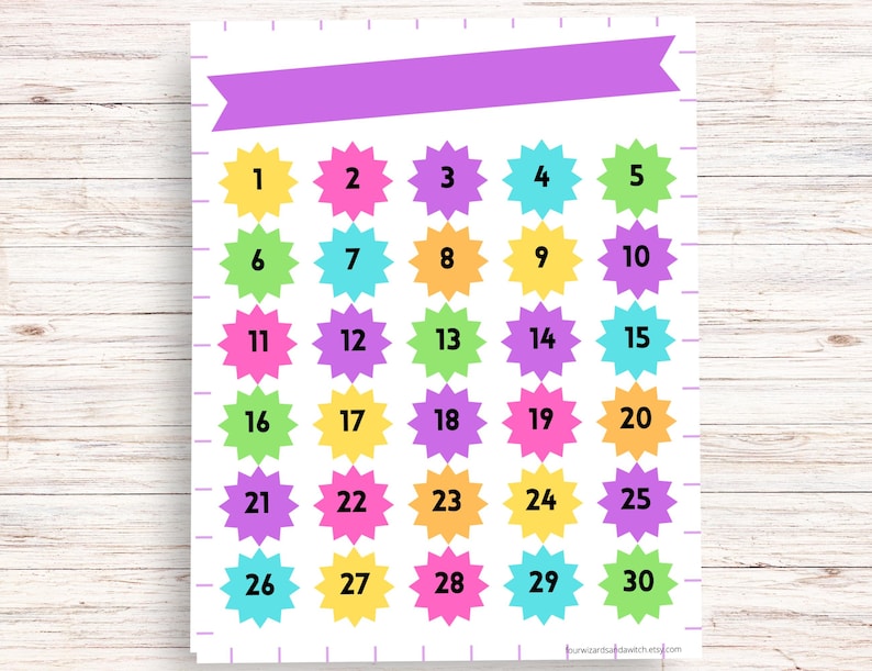Countdown Calendar, Countdown Calendar for Kids, 150 Day Countdown ...