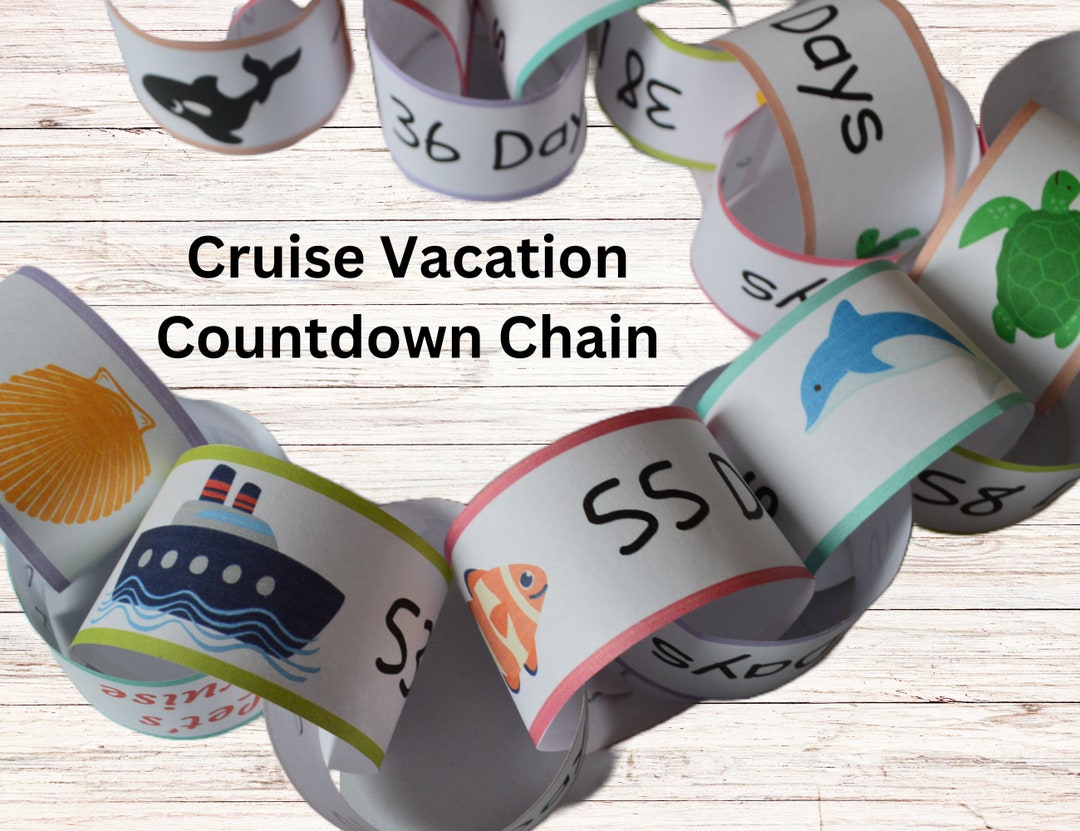 Family Cruise Vacation Countdown, Cruise Countdown for Kids, Printable ...