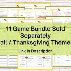 Thanksgiving Word Search Printable Party Game, Class Party Game ...