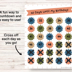 Countdown Calendar, Countdown Calendar for Kids, 150 Day Countdown ...