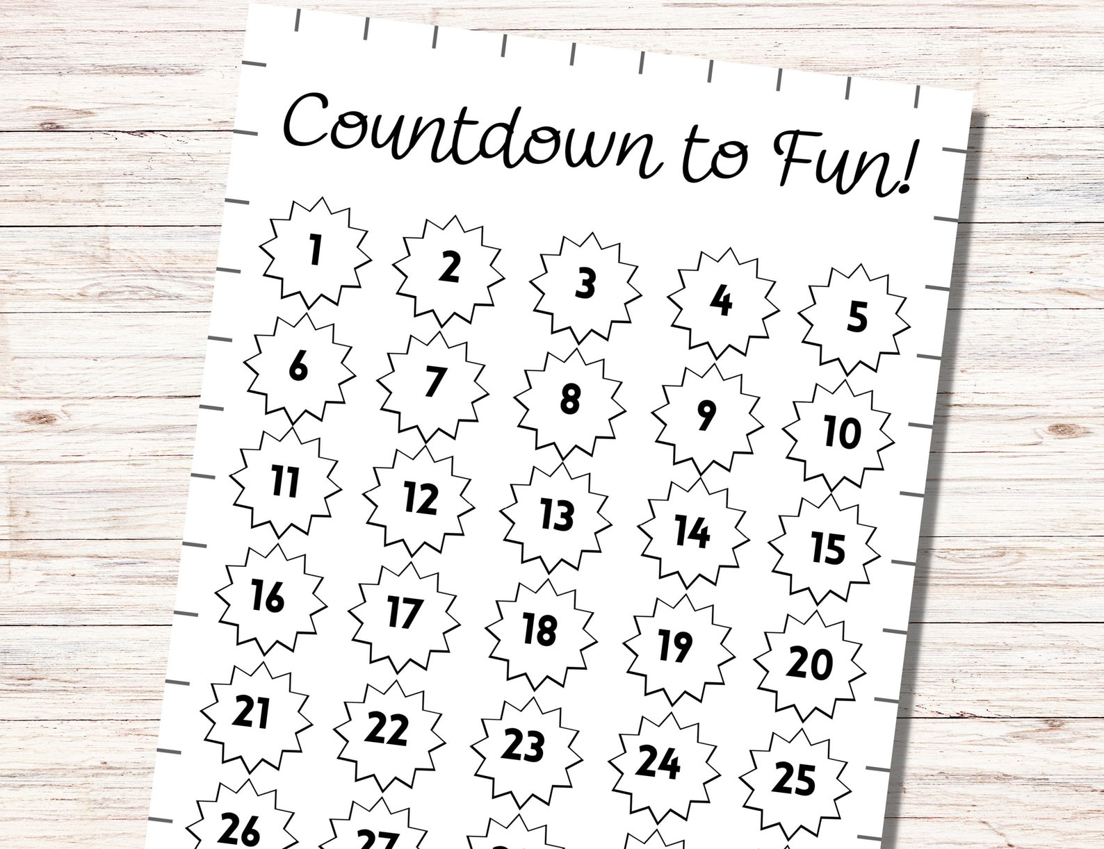 Countdown Calendar, Coloring Countdown Calendar for Kids, 150 Day ...