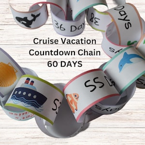 Family Cruise Vacation Countdown, Cruise Countdown for Kids, Printable ...