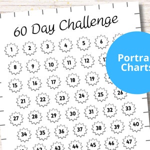 60 Day Challenge, Goal Setting, Habit Tracker Coloring Page, Printable ...