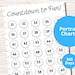 Countdown Calendar, Coloring Countdown Calendar for Kids, 150 Day ...