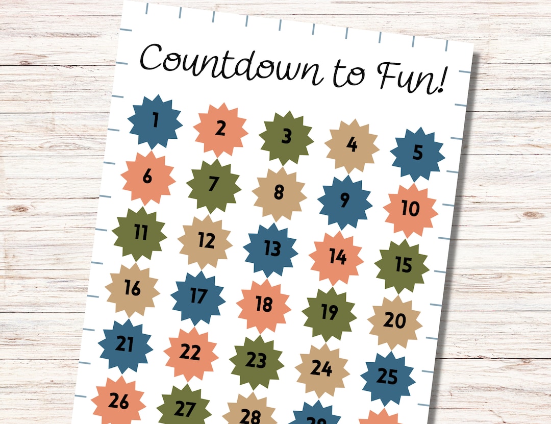 Countdown Calendar, Countdown Calendar for Kids, 150 Day Countdown ...