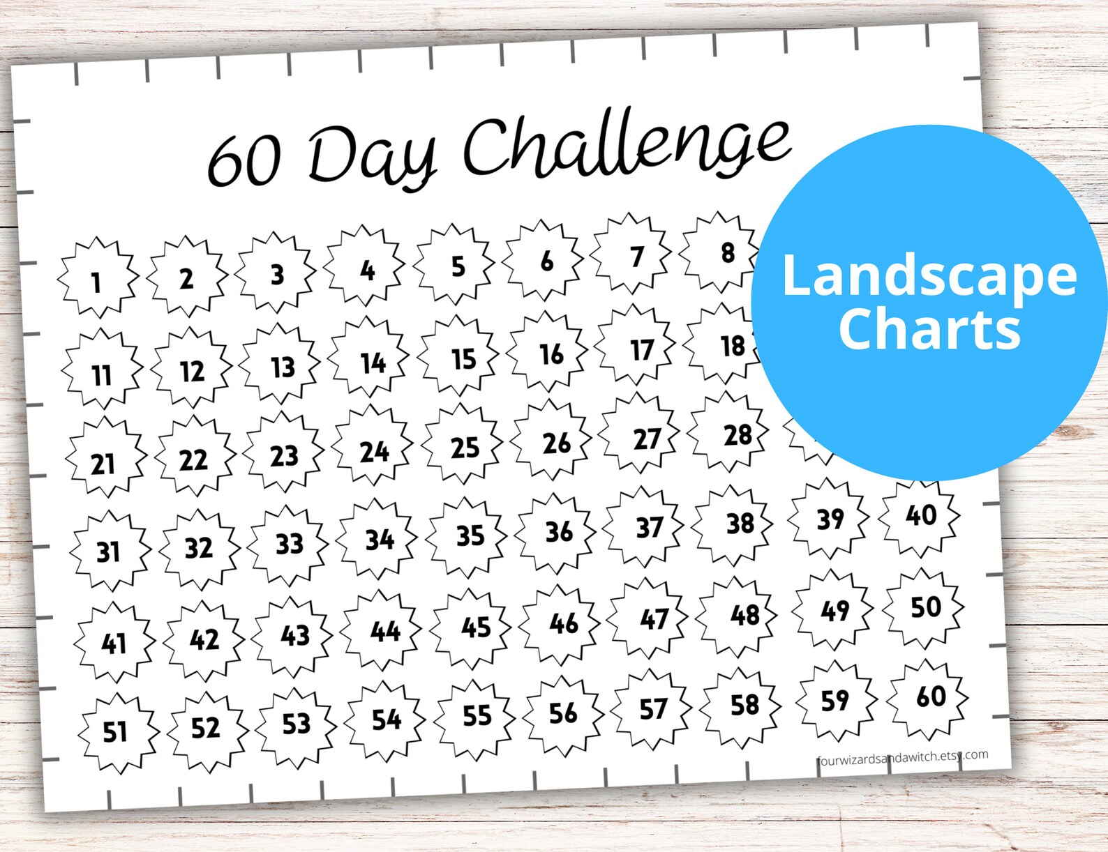 60 Day Challenge, Goal Setting, Habit Tracker Coloring Page, Printable ...