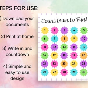 Countdown Calendar, Countdown Calendar for Kids, 150 Day Countdown ...