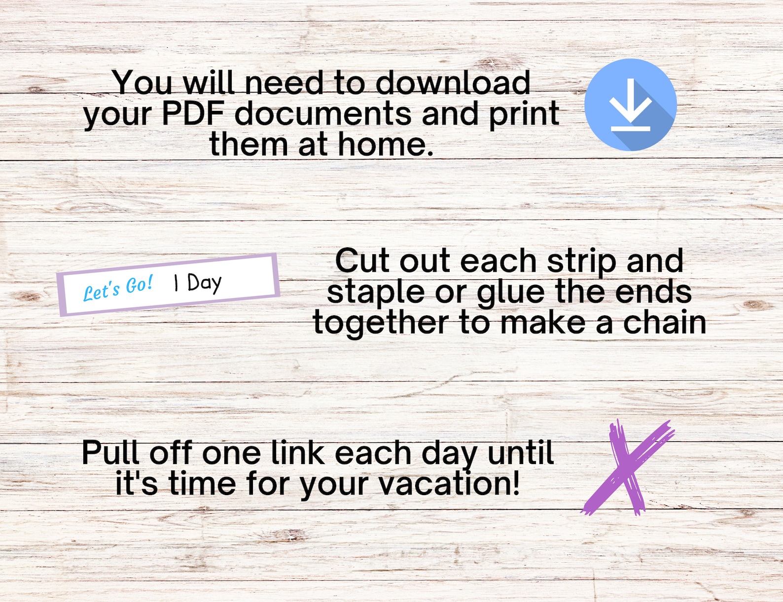 Family Cruise Vacation Countdown, Cruise Countdown for Kids, Printable ...