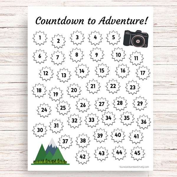 Hiking Advent Calendar - Etsy
