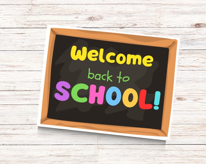 Rainbow First Day of School Tag Template, Printable Back to School Gift ...