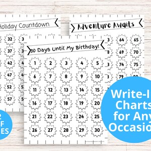 Countdown Calendar, Coloring Countdown Calendar for Kids, 150 Day ...