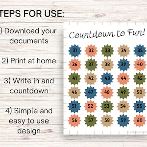 Countdown Calendar, Countdown Calendar for Kids, 150 Day Countdown ...