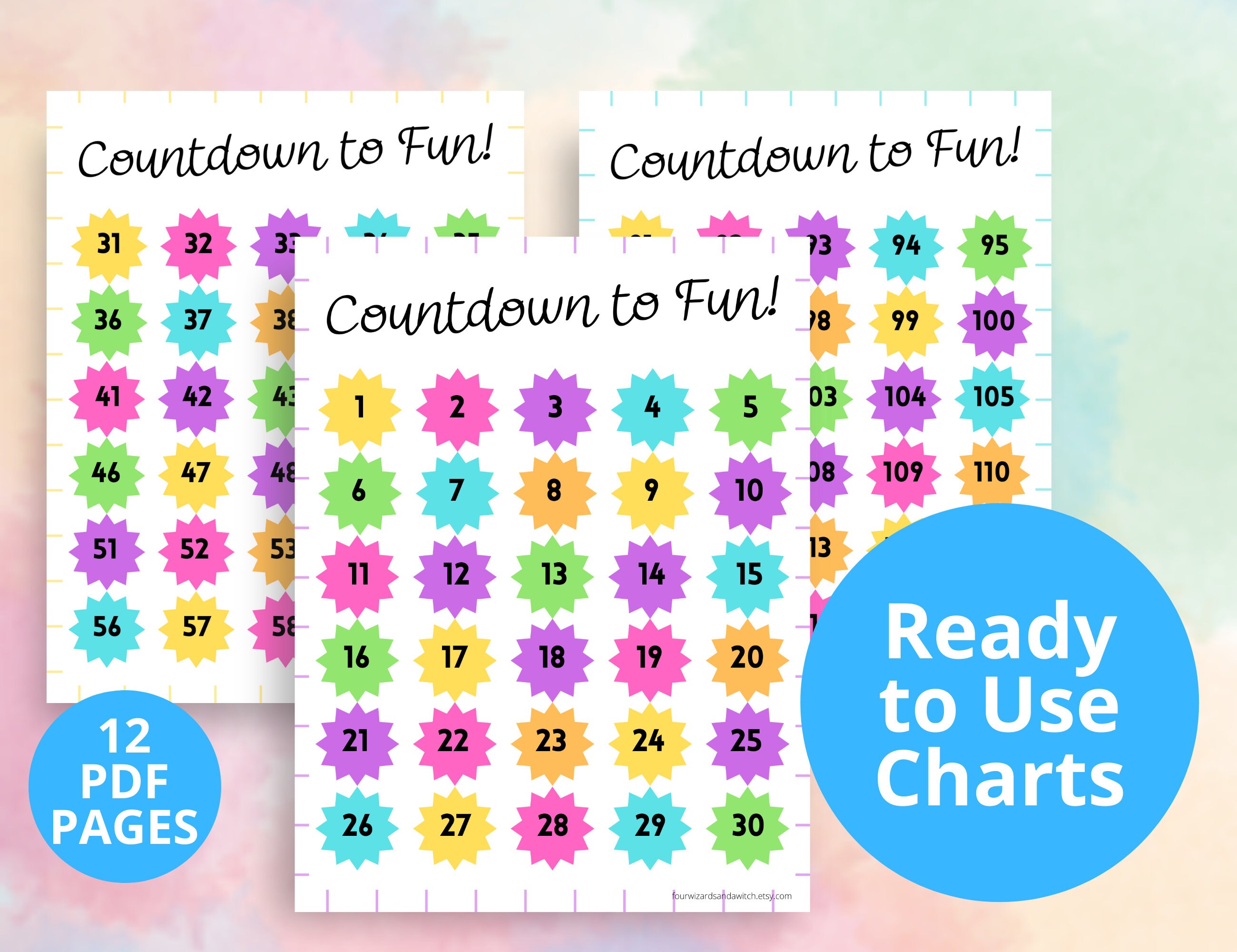 Countdown Calendar, Countdown Calendar for Kids, 150 Day Countdown ...