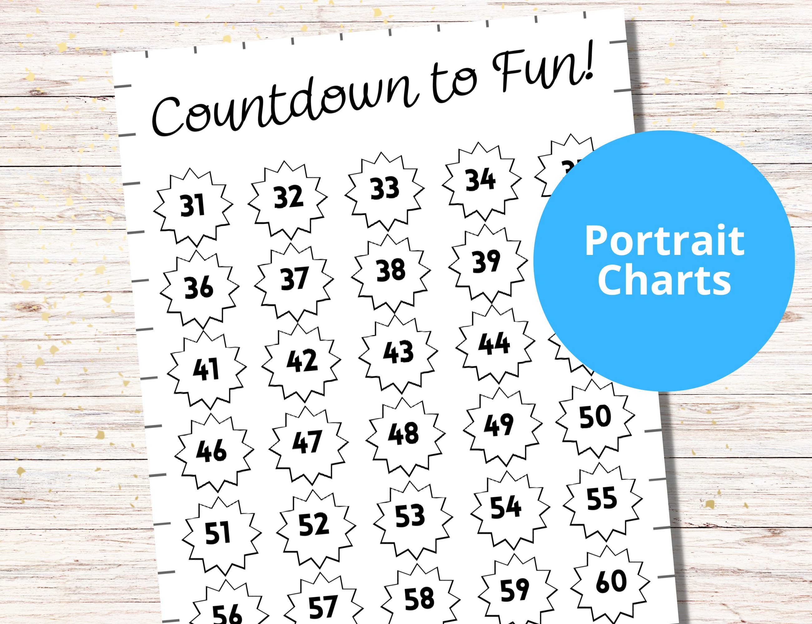 Countdown Calendar, Coloring Countdown Calendar for Kids, 150 Day ...