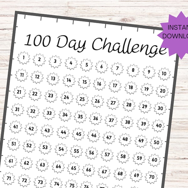60 Day Challenge, Goal Setting, Habit Tracker Coloring Page, Printable ...