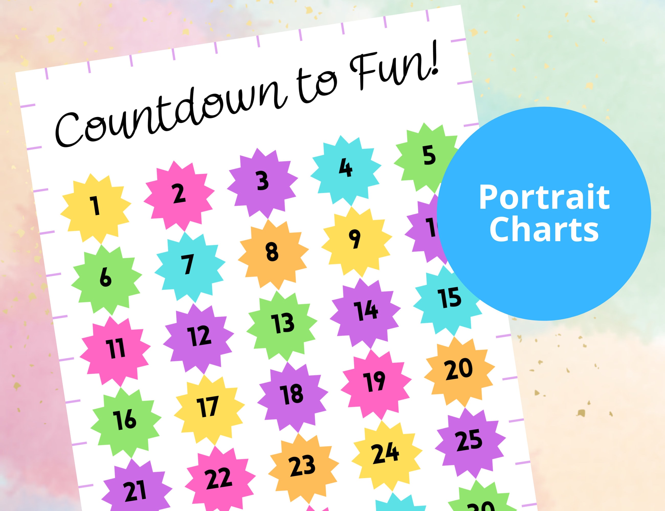 Countdown Calendar, Countdown Calendar for Kids, 150 Day Countdown ...