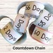 60 Day Printable Countdown, Countdown for Kids, Printable Paper Chain ...