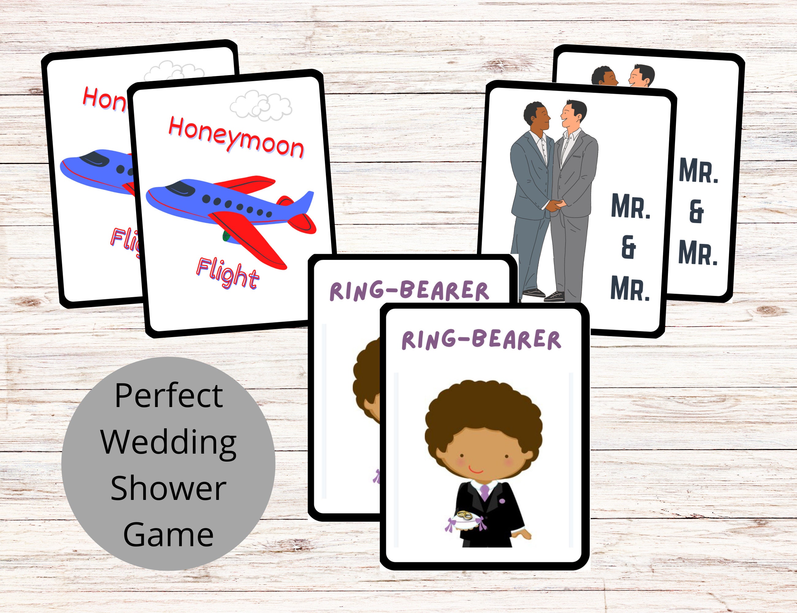Bridal Shower Memory Game, Printable Concentration Matching Game ...