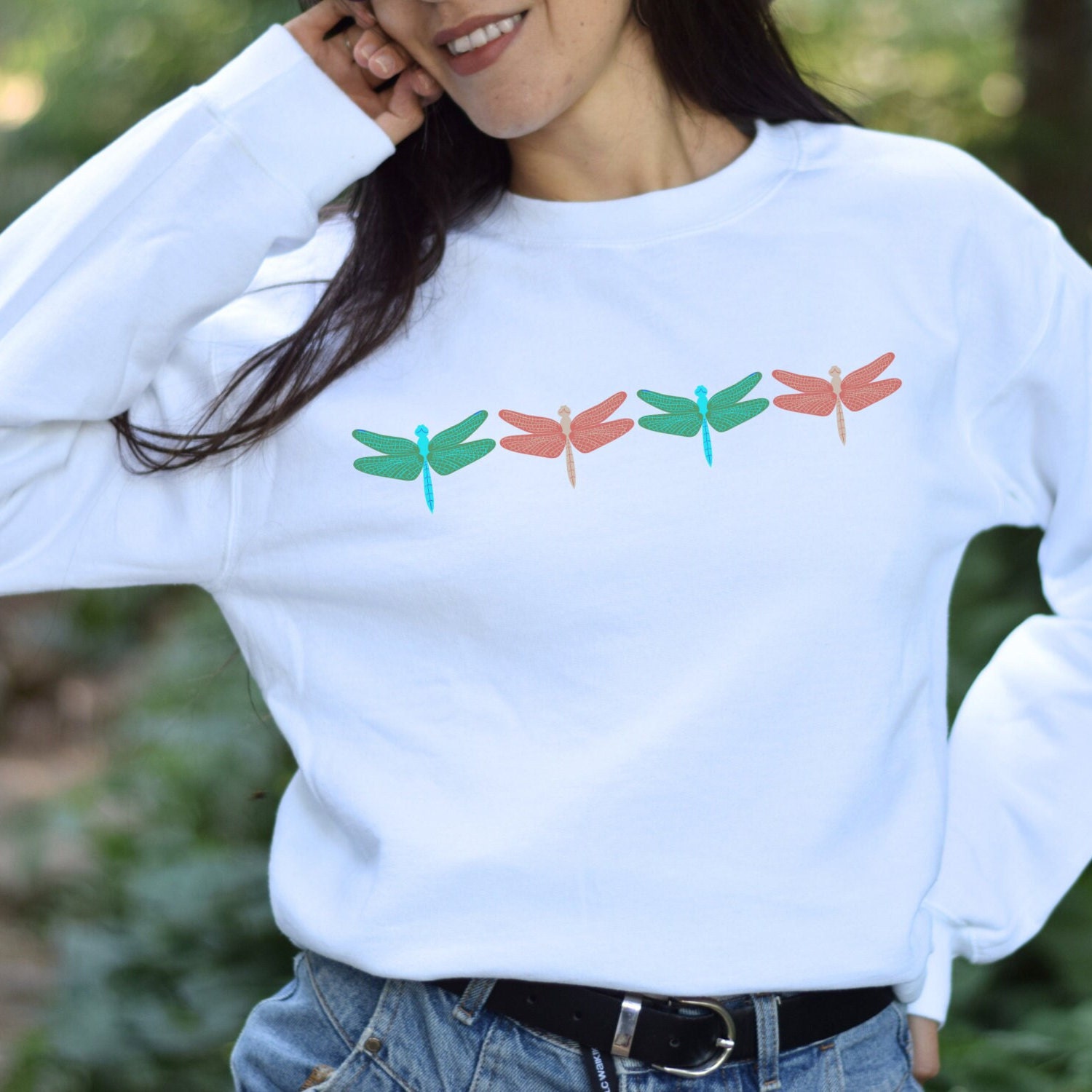 Dragonfly Sweatshirt Insect Shirt Dragonfly Pattern Nature - Etsy