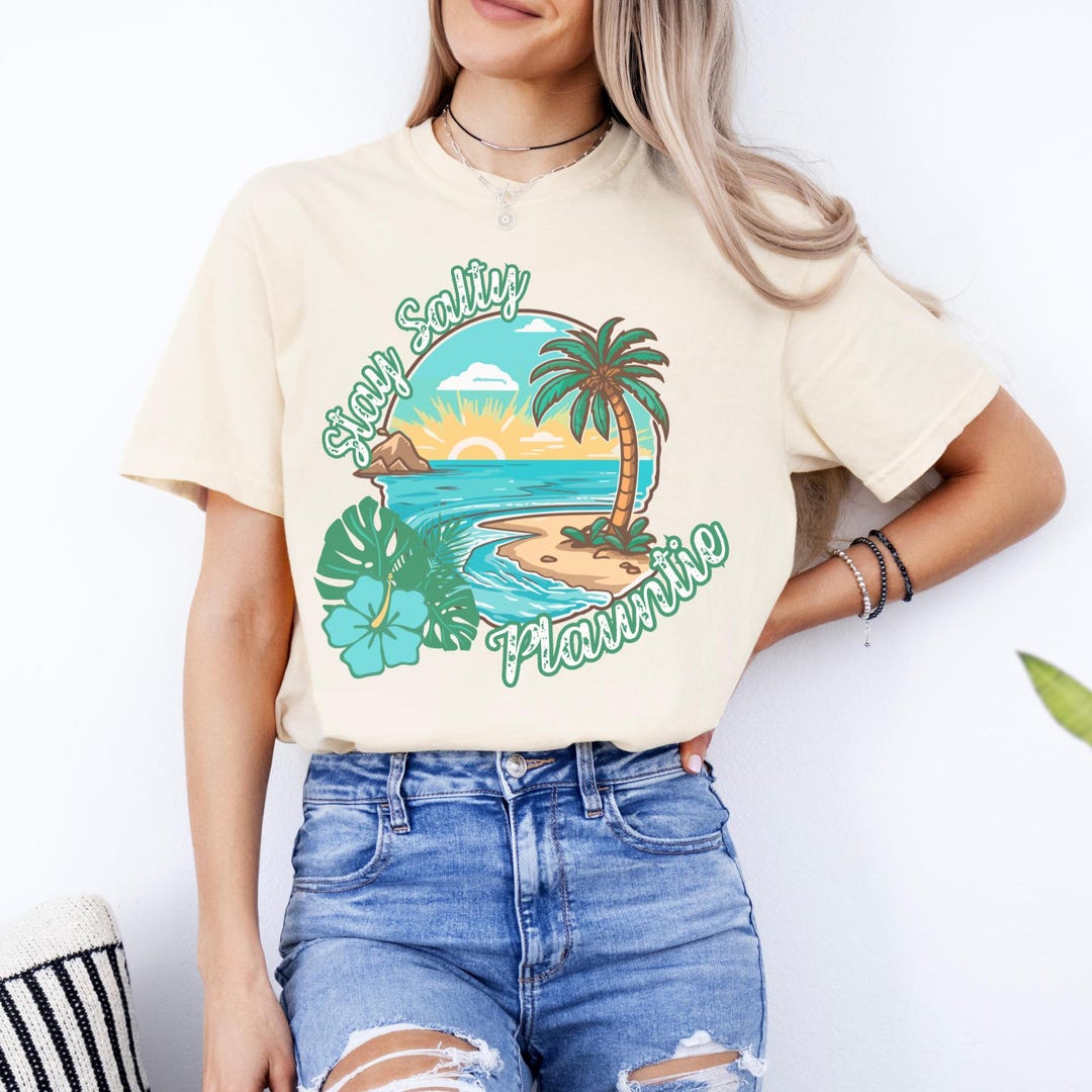 Funny Plant Aunt T-shirt: Stay Salty Comfort Colors Tee - Etsy