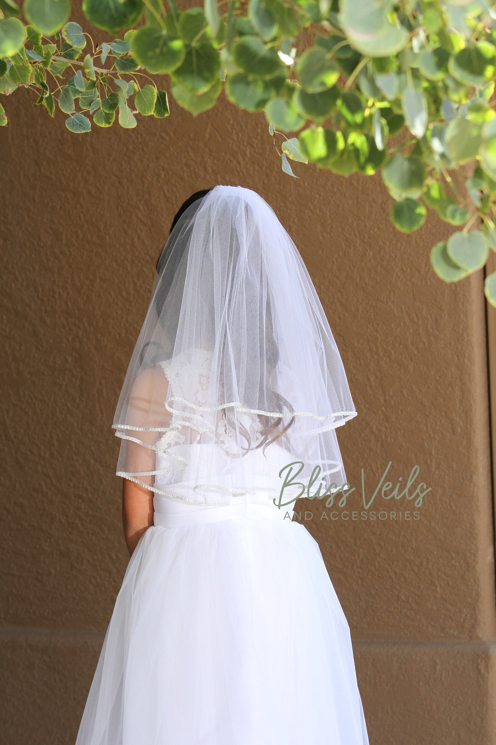 Beaded 2 Layer Communion Veil - Fast Shipping! - Etsy