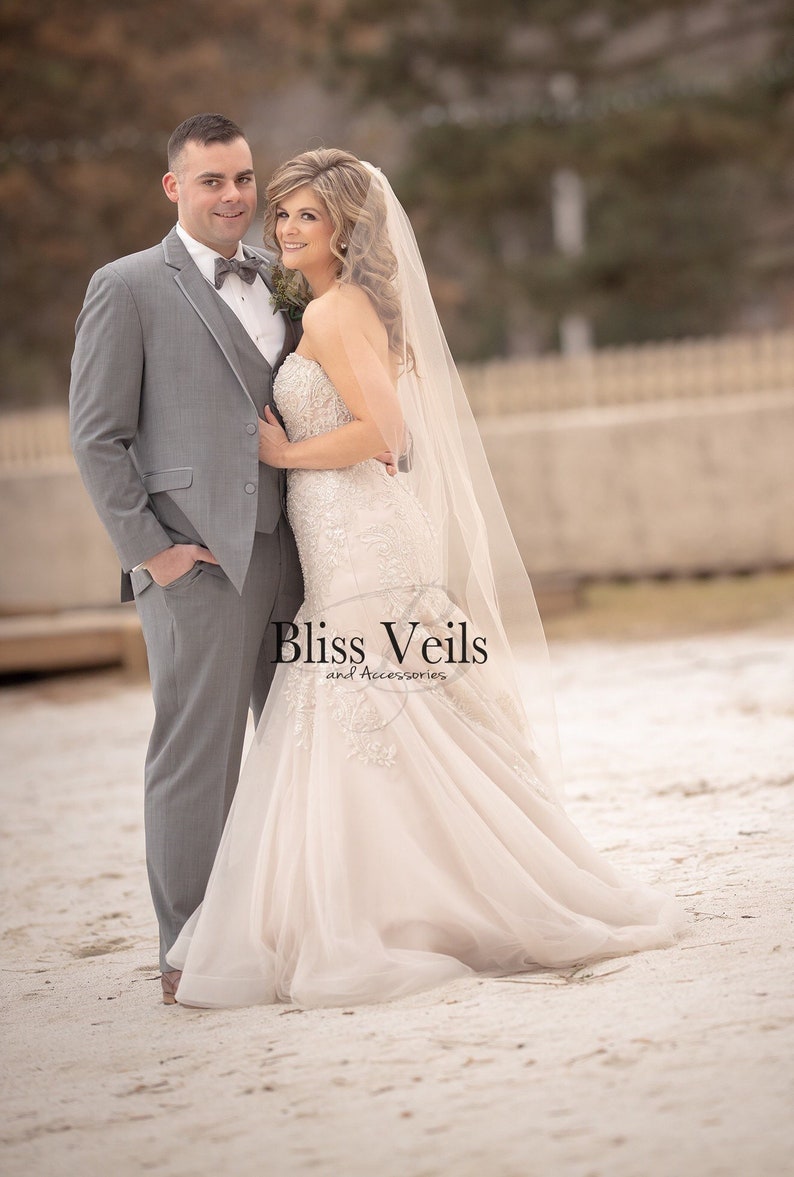 Simple Soft Veil Moscato Wedding Veil Fingertip Veil Ivory - Etsy