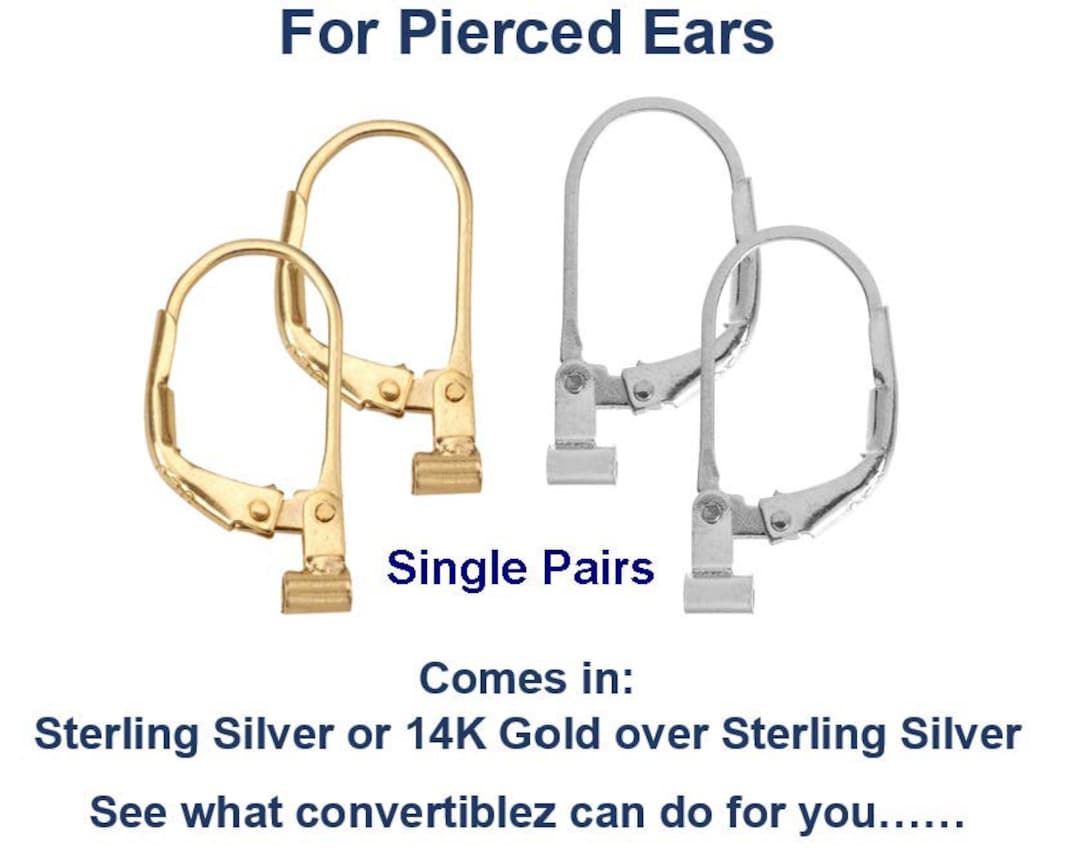 Earring Convertiblez for Pierced Ears (single Pair) Converts Post ...