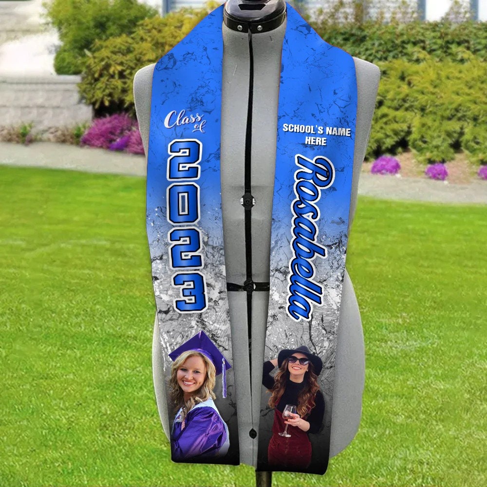 Personalized Graduation Stole, Custom Graduate Stoles 72in, Graduation ...
