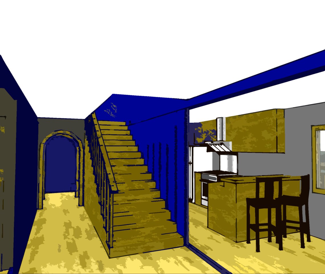 Shipping Container Blueprints 4 Bed 3 Bath - Schematic Design 2240 Sf ...