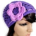 Crochet Net Hat. Purple or 23 Colors. Adjustable With a Drawstring. Big ...
