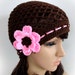 Crochet Net Hat. Brown Pink or 23 Colors. Adjustable With a Drawstring ...