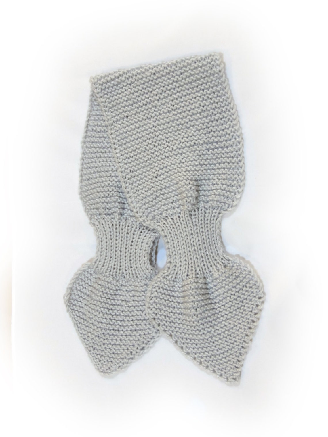 Knit Keyhole Scarf. Hand Knitted Cowl. Light Grey or 44 - Etsy