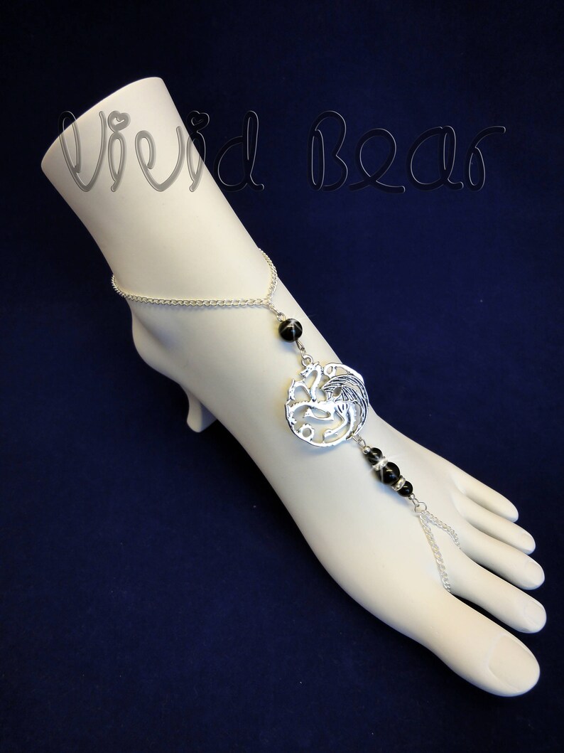 Dragon Barefoot Sandals. Silver Chain Foot Jewelry. Targaryen | Etsy