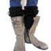 Knitted Cable Boot Cuffs. Braids With Buttons. 44 Different Colors. Leg ...
