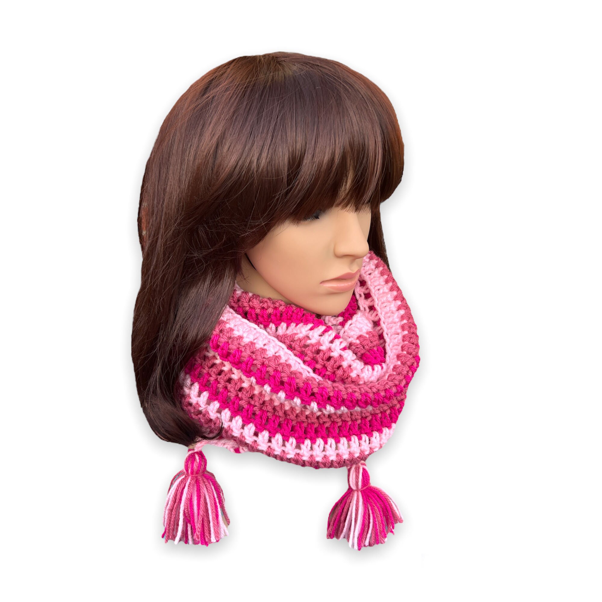 Handmade Wednesday Addams Inspired Snood Enid Crochet Snood. Black or ...