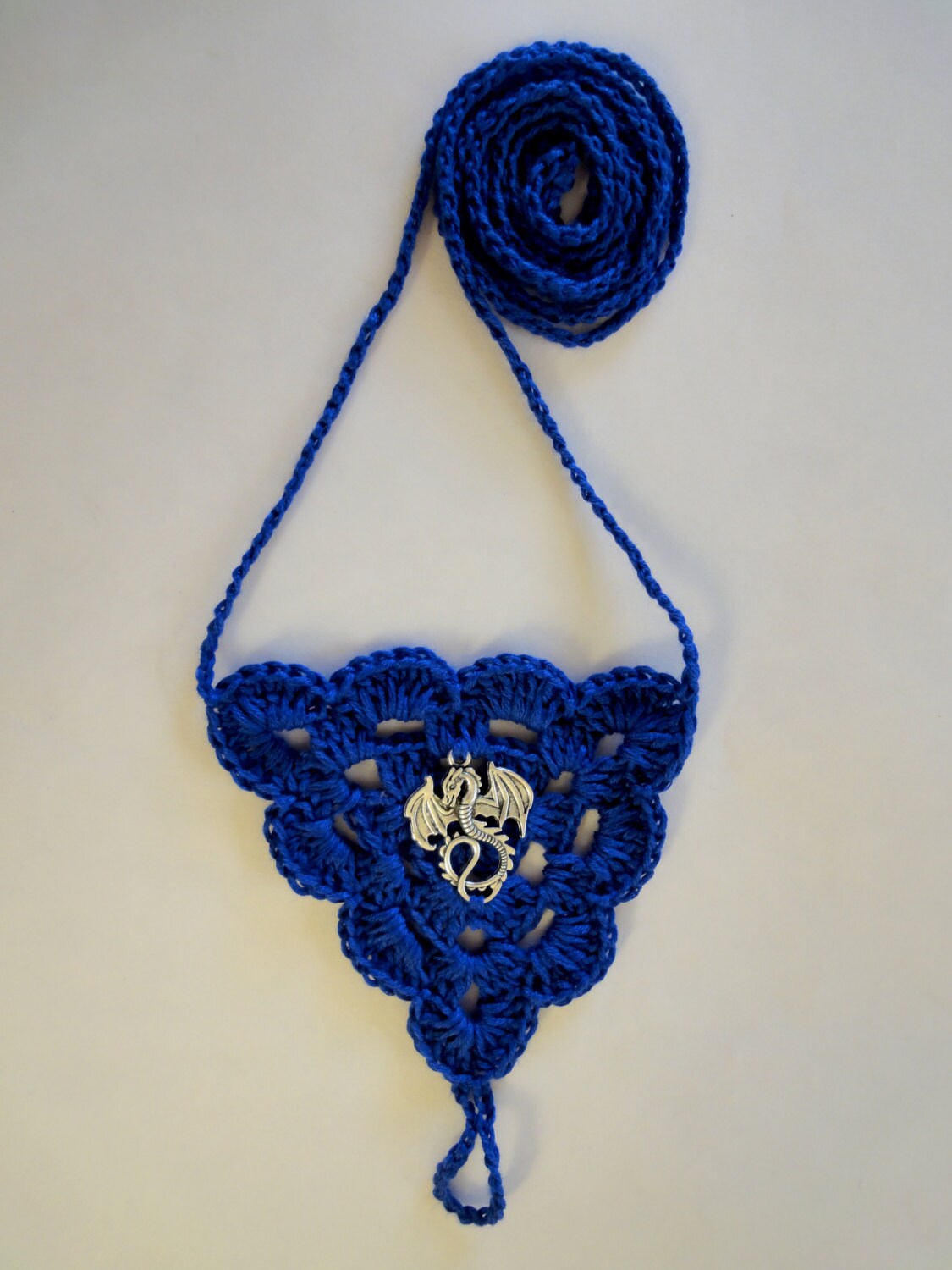 Dragon Barefoot Sandals. Blue Crochet Foot Jewelry. Silver | Etsy