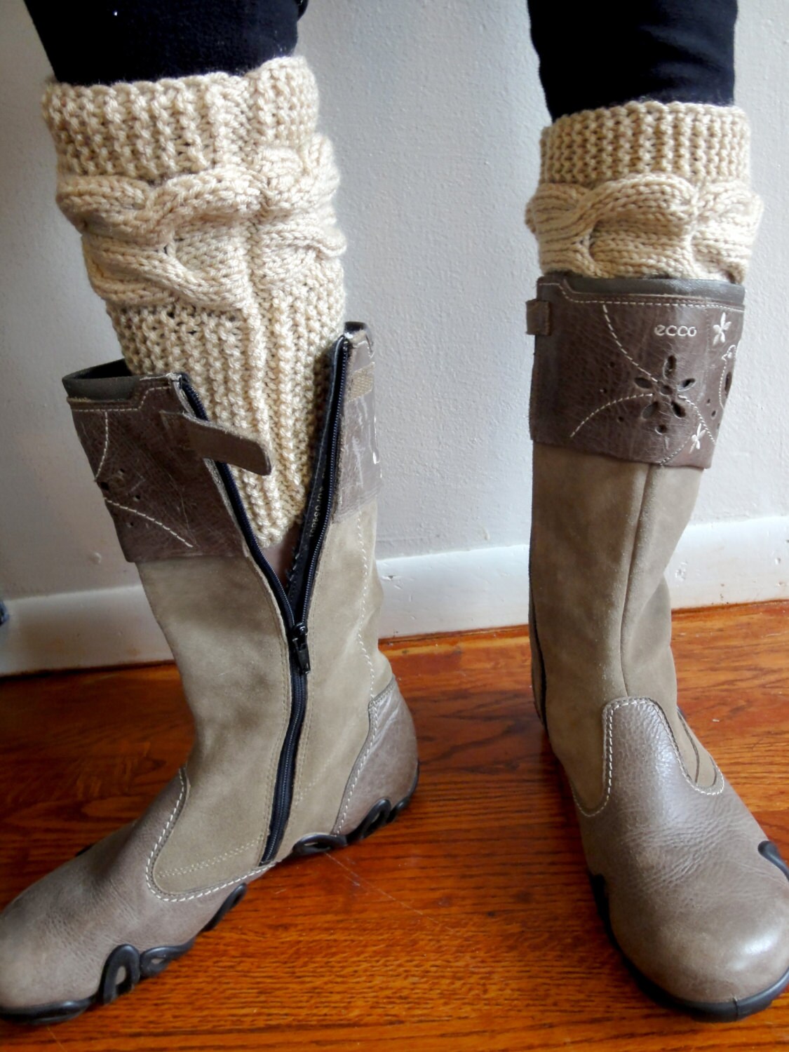 Cable Knitted Boot Cuffs. 20 Different Colors. Leg Warmers. - Etsy