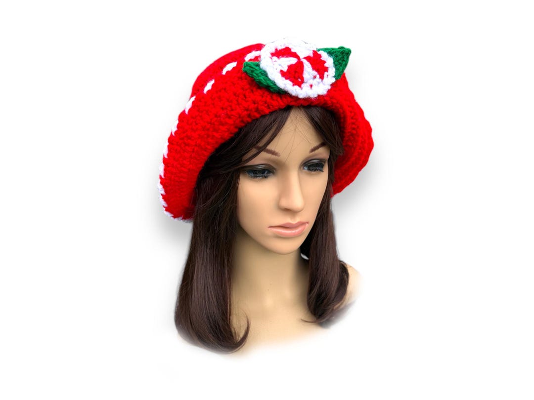 Peppermint Fizz Crochet Bucket Hat With Candy. Halloween Costume ...
